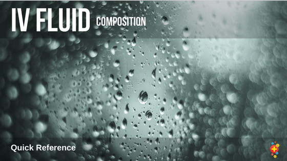 IV fluid composition - Don't Forget the Bubbles