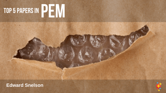 Bubble Wrap Live - Top 5 papers in PEM: Edward Snelson at DFTB19 - Don ...