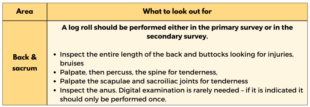 Secondary Surveys in paediatric trauma patients - Don't Forget the Bubbles