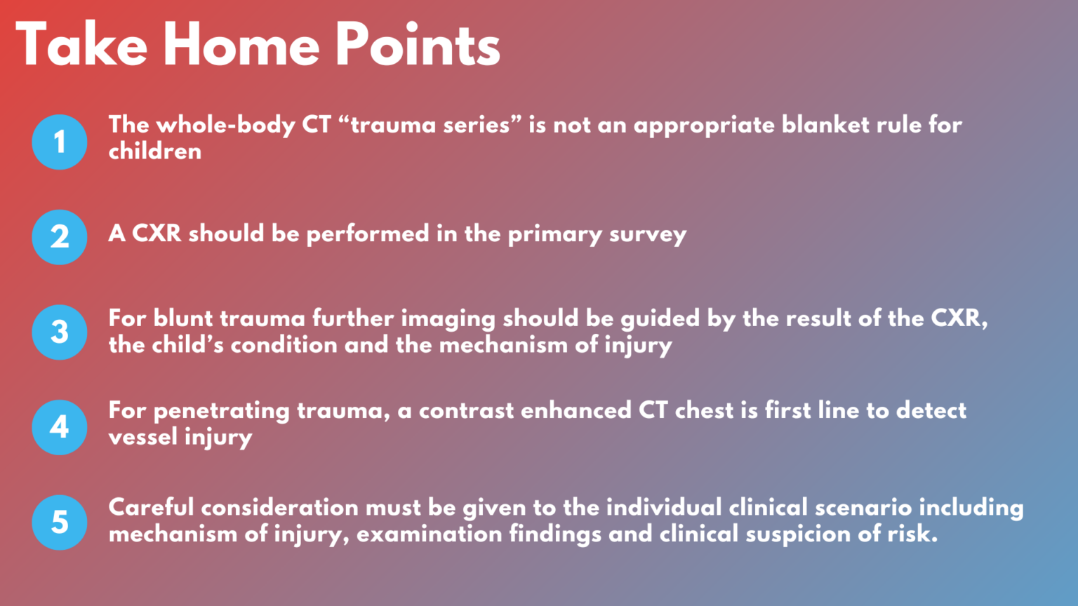 Imaging in paediatric thoracic trauma - Don't Forget the Bubbles